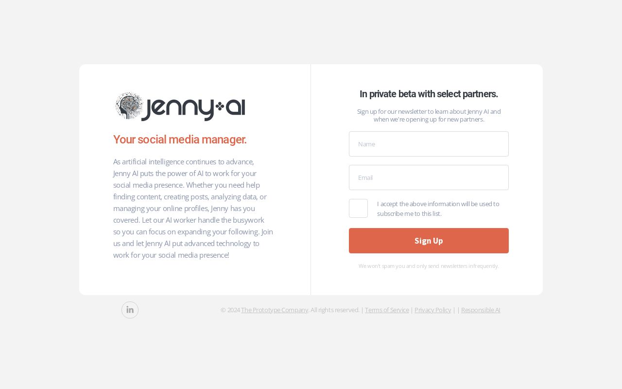 Jenny AI | Meet your new social media manager.